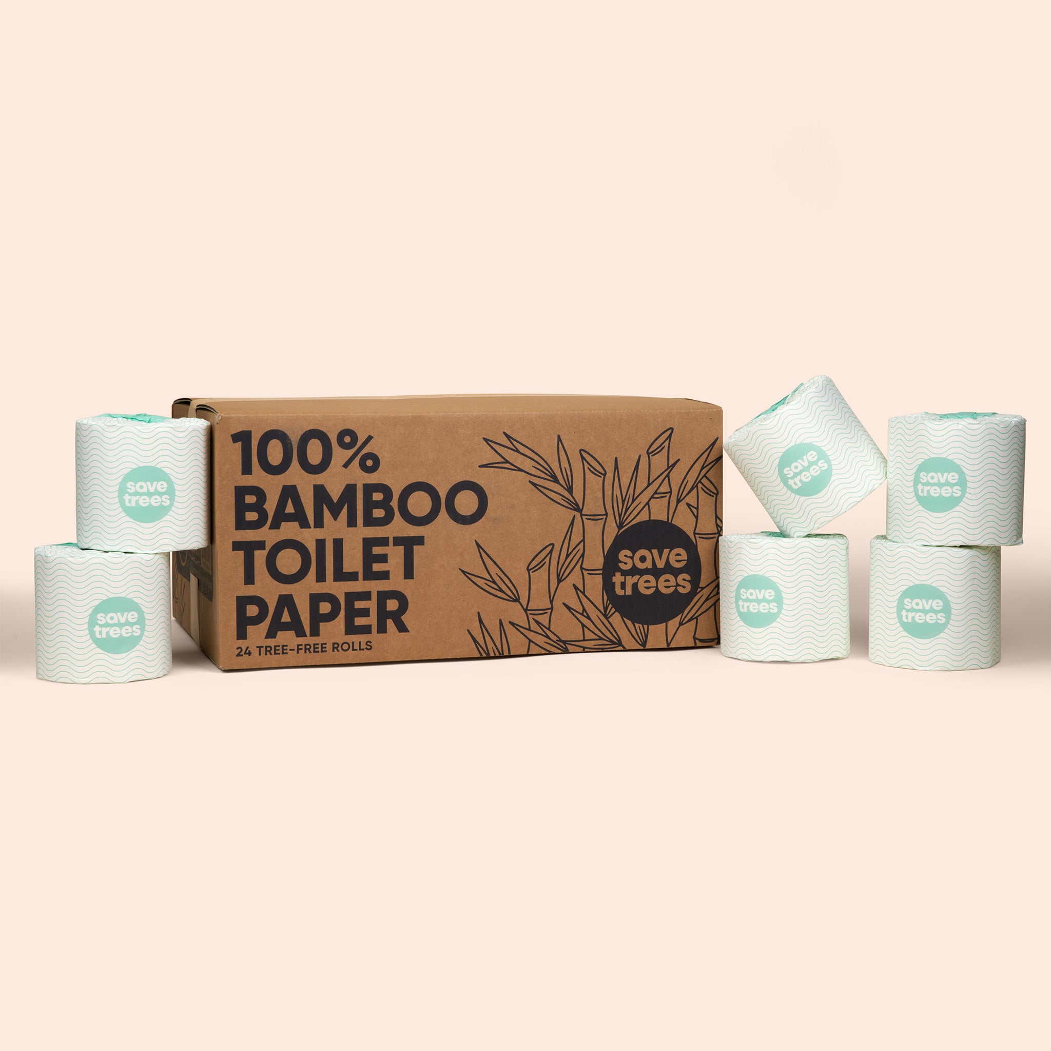 Bamboo Toilet Paper - 100% Plastic + Toxin-Free | Save Trees